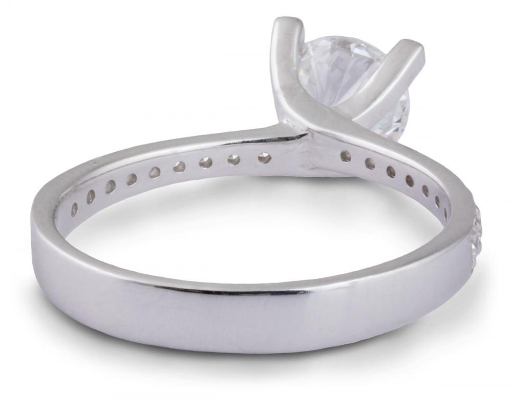 Tapered Shank Engagement Ring With Diamond Accents : 41180 : Arden Jewelers