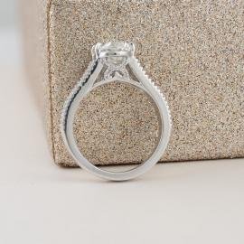 Custom Oval Brilliant Diamond Engagement Ring : Arden Jewelers
